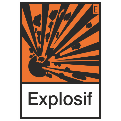 Autocollant Produit Dangereux Explosif | MPA Pro