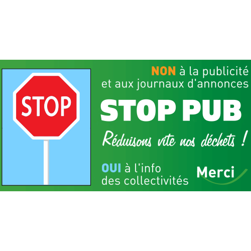 Sticker STOP PUB écologie | MPA Pro