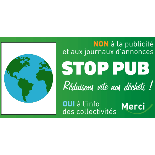 Sticker Stop Pub Écologie 2 | MPA Pro